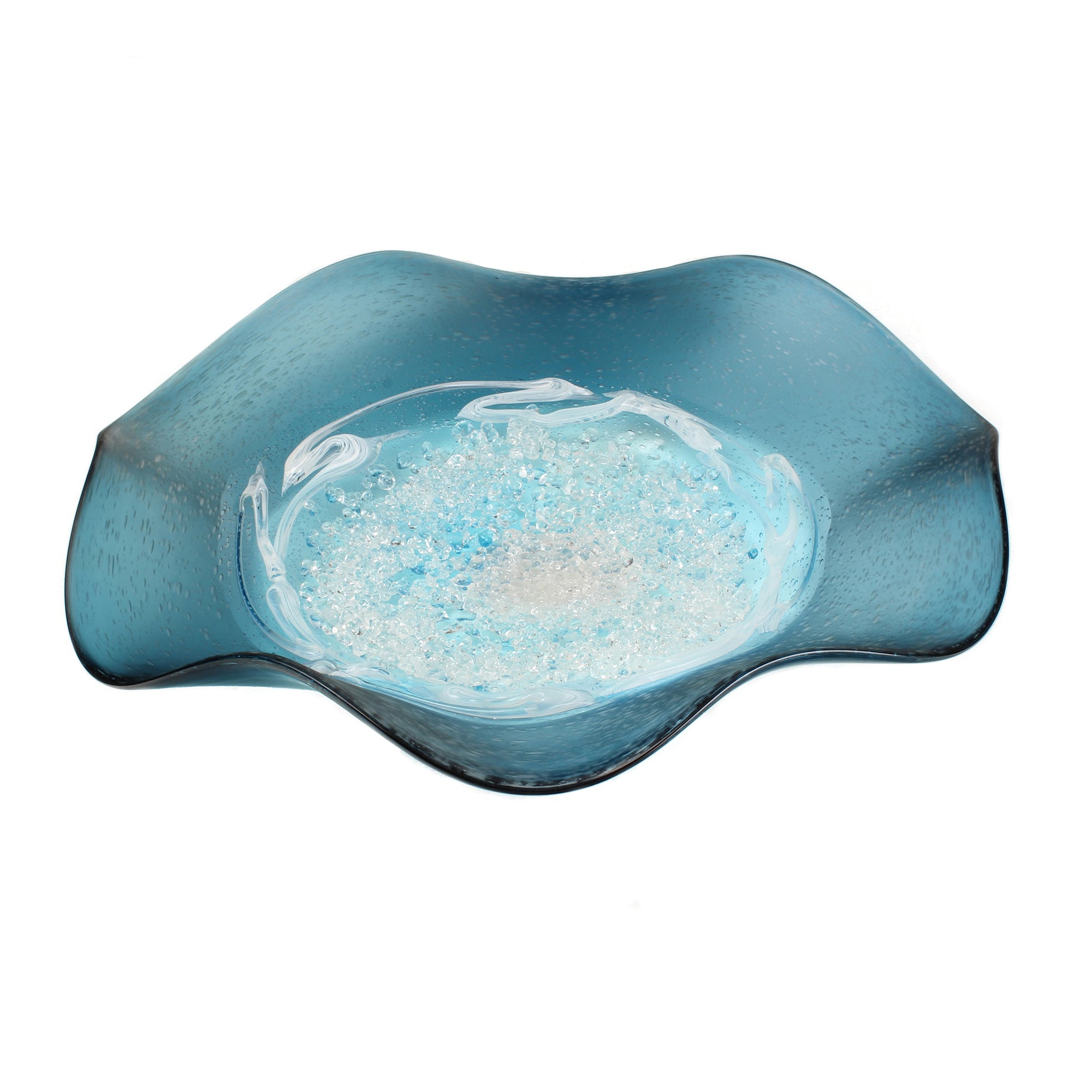 Hard Candy Glass Table Art | Polar Blue, White| 20 to 21 inches – VIZ ...