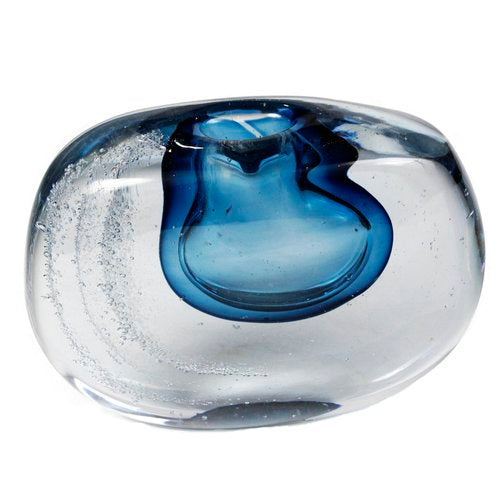 Deep Blue Gem - Handblown Art Glass Vase (Item #7932) – VIZ Glass Inc.