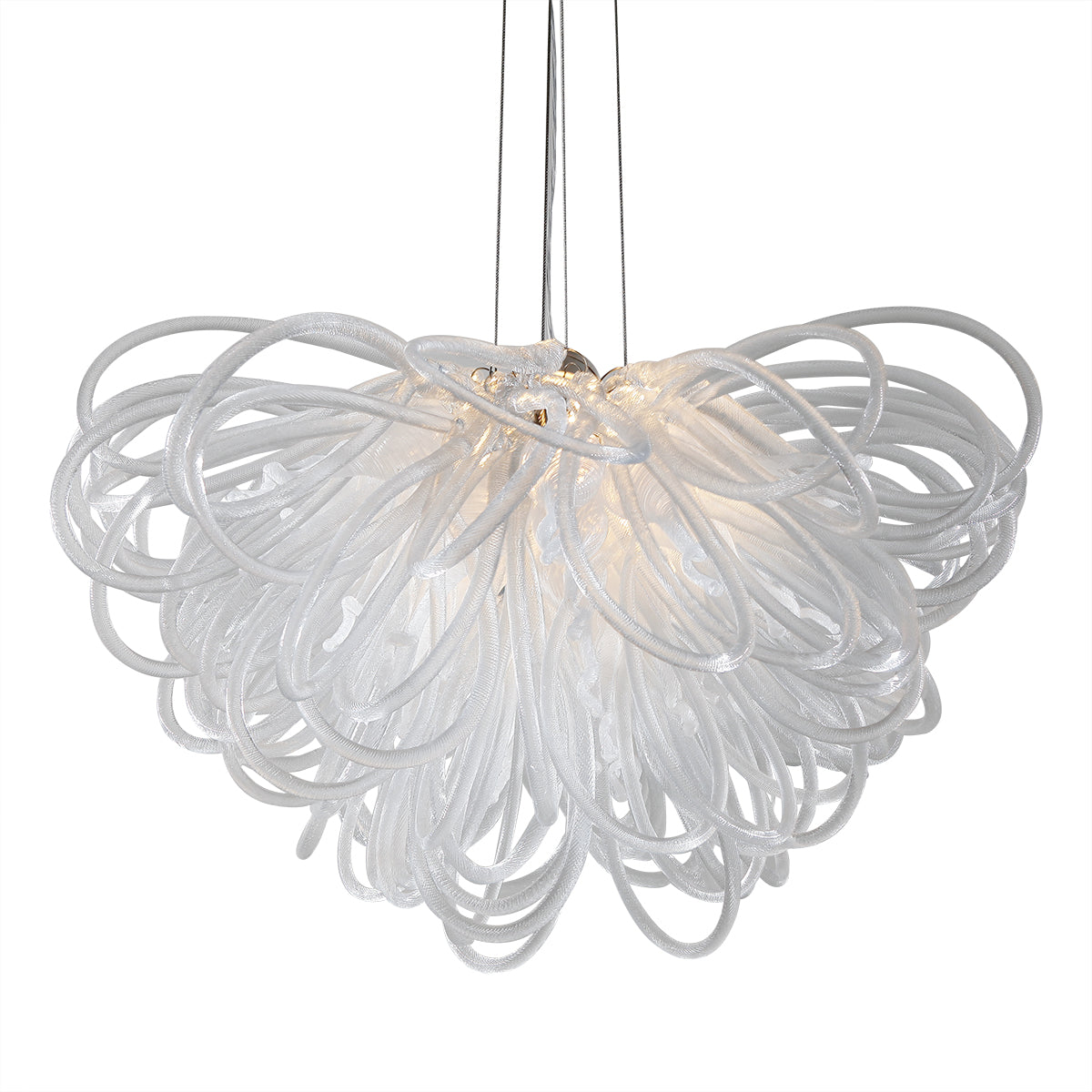 Orion Angel Small Blown Glass Chandelier – VIZ Glass Inc.