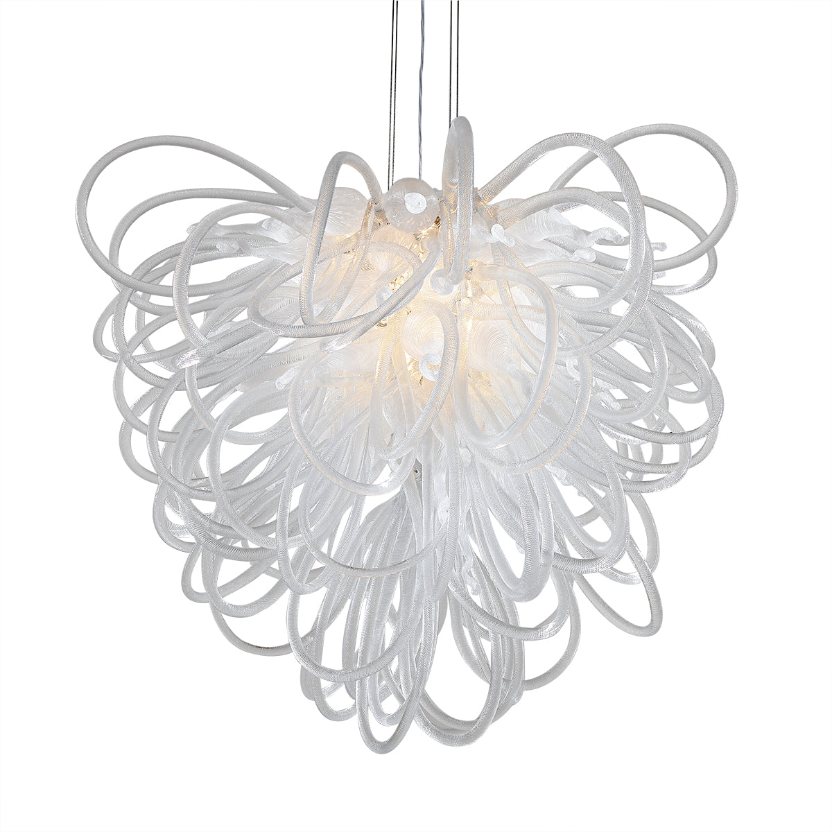 Orion Angel Large Blown Glass Chandelier – VIZ Glass Inc.